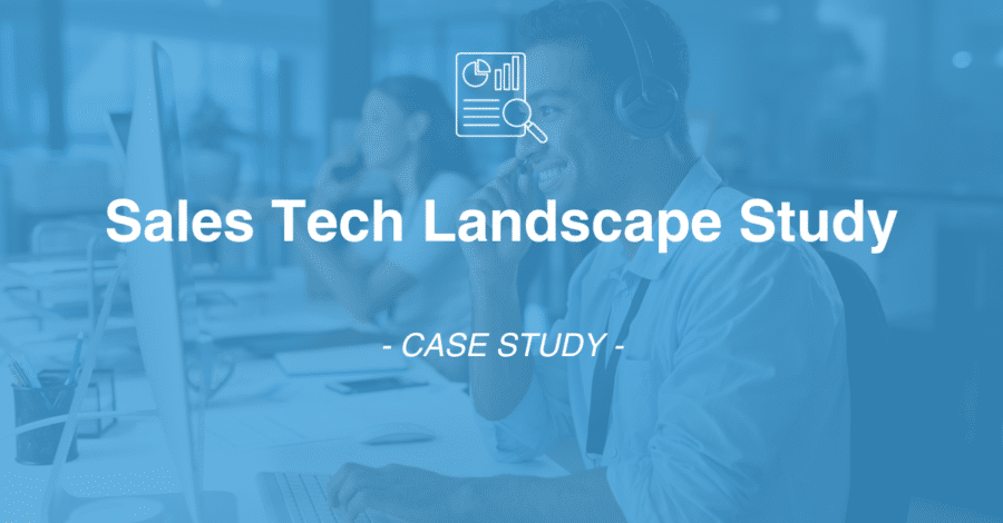 Sales Tech Landscape Study | InnovateMR